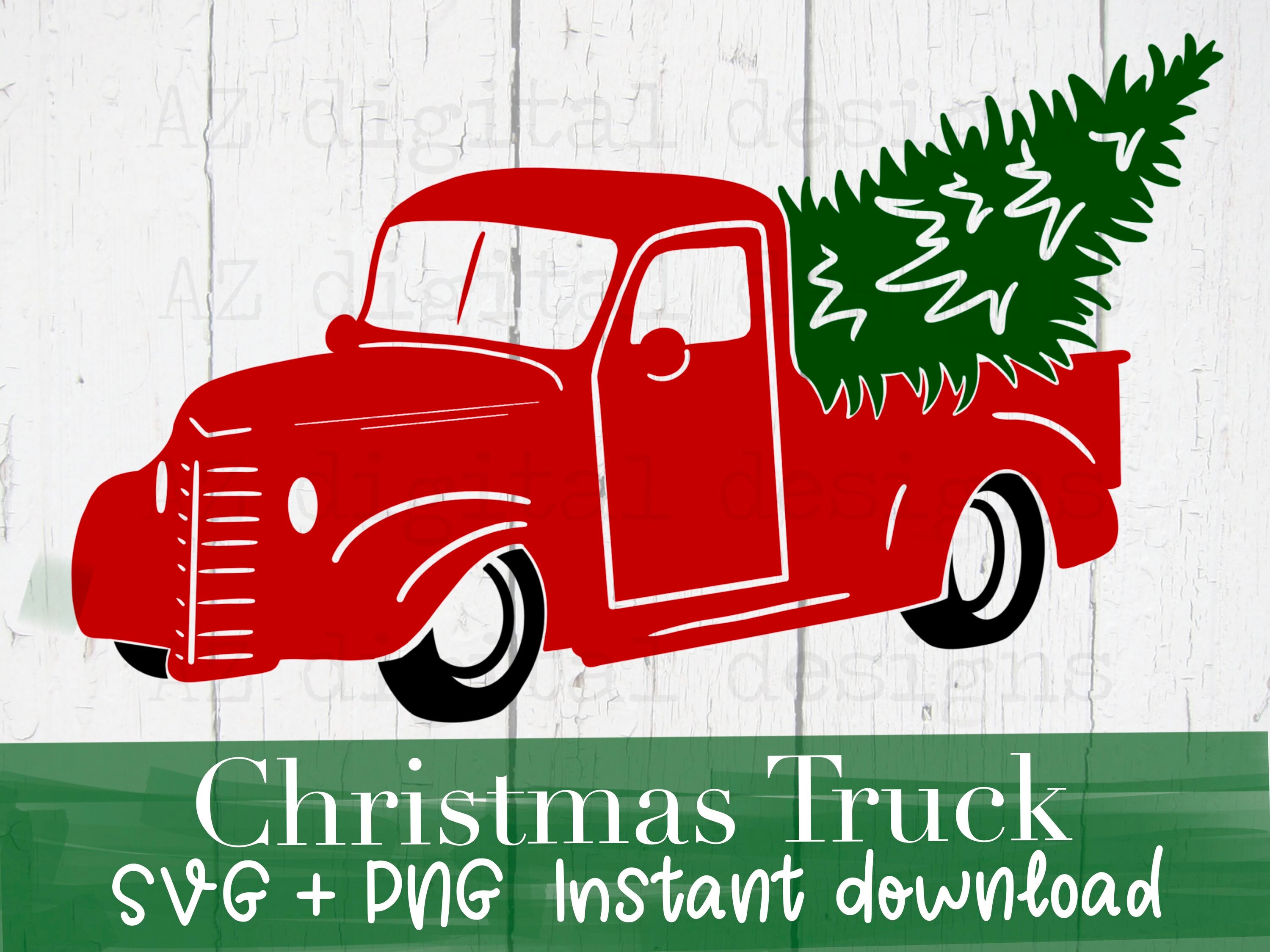 Christmas Truck Svg Christmas Truck Clipart Christmas - Etsy