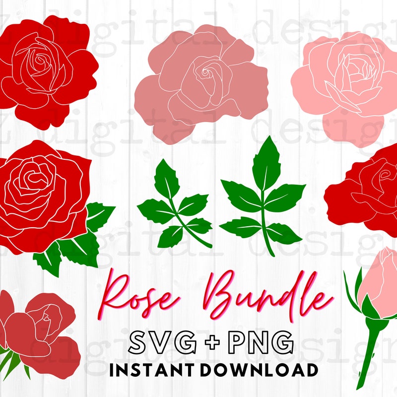 Rose Svg - Etsy