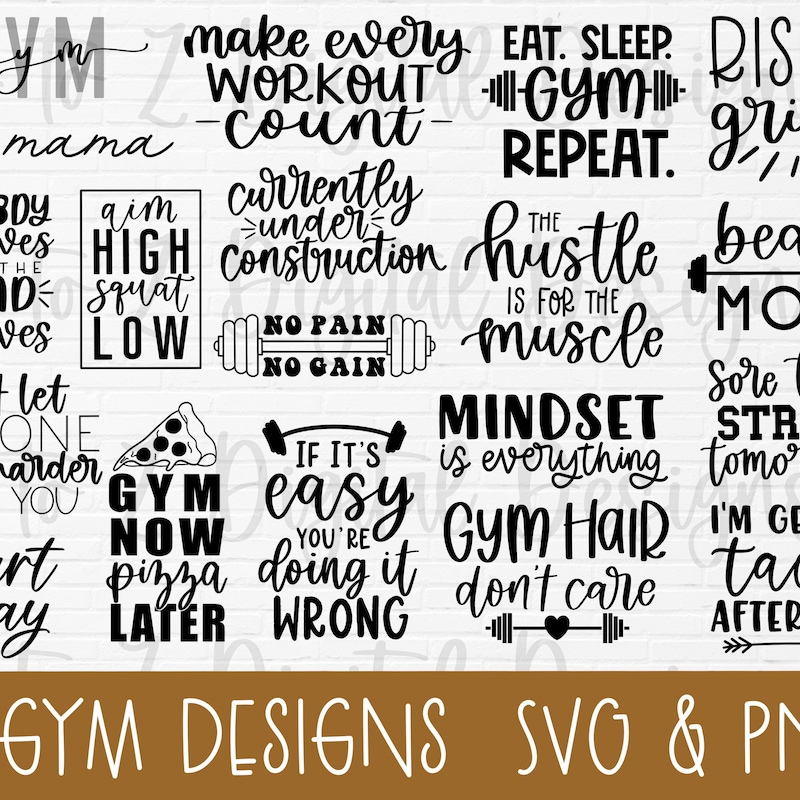 Exercise Svg - Etsy