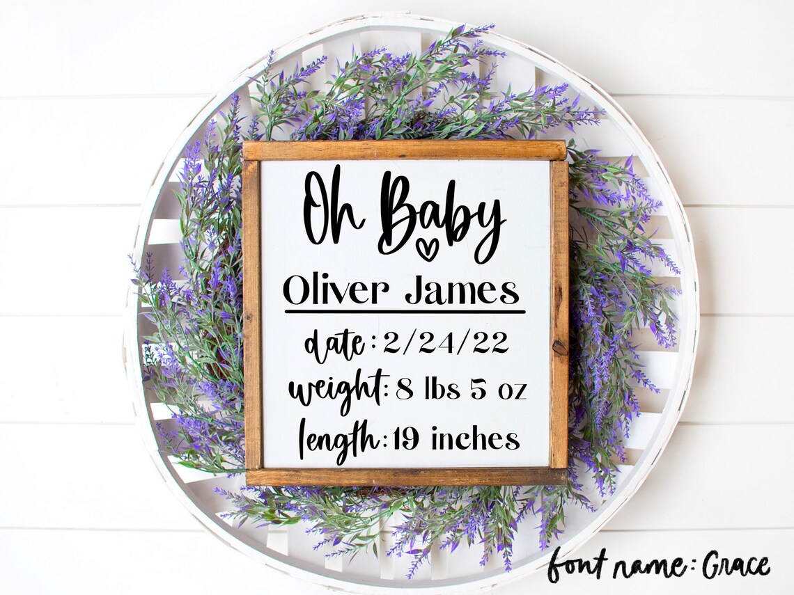 Baby Announcement Svg Baby Stat Sign Svg Hello World Svg - Etsy