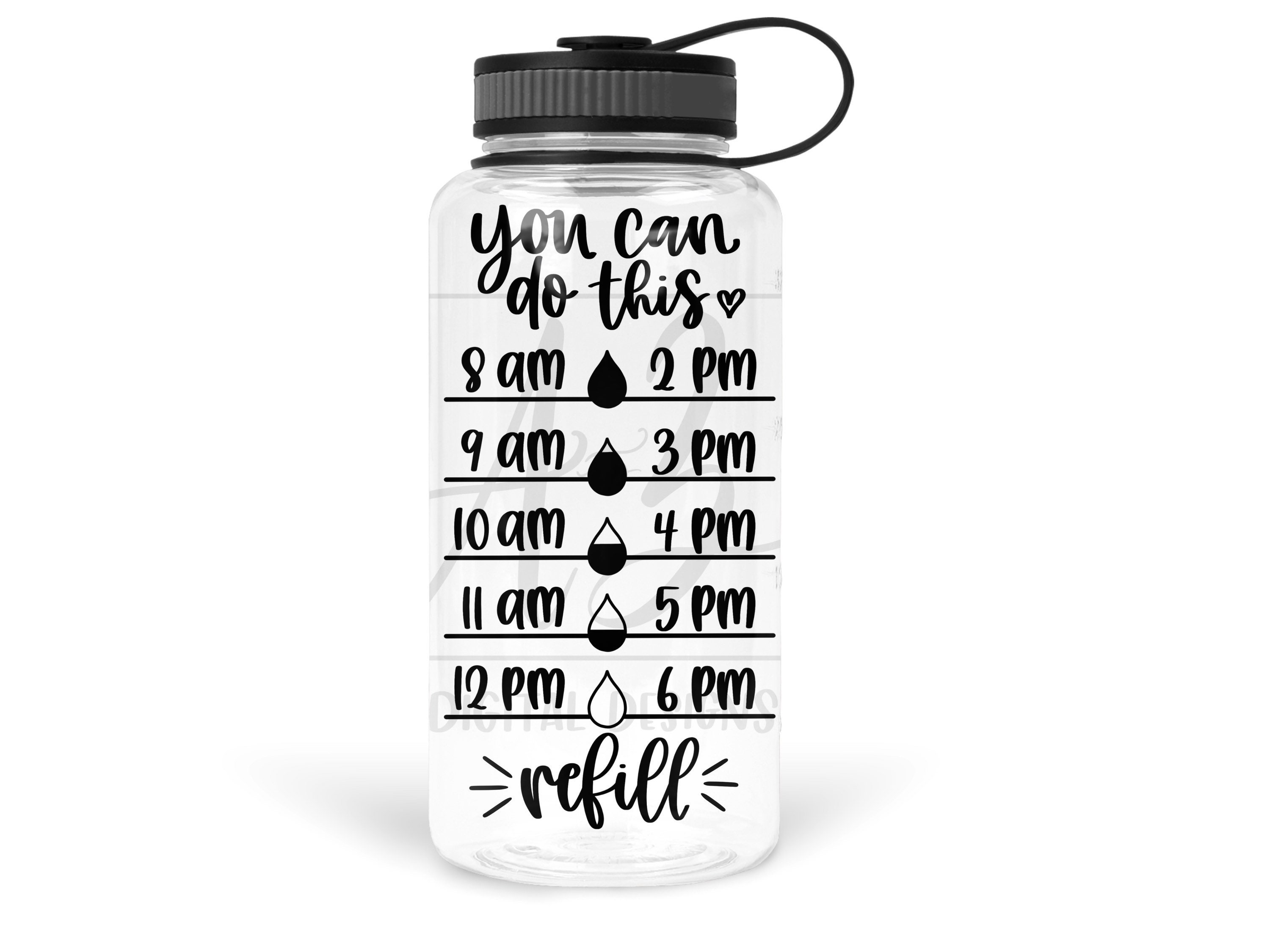 Water Bottle Tracker Svg | Water Bottle Svg | Water Tracker Svg | Water ...