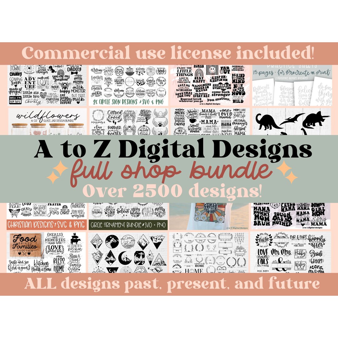The Ultimate Design Bundle - Full Shop Bundle, Svg Files, Svg Bundle ...