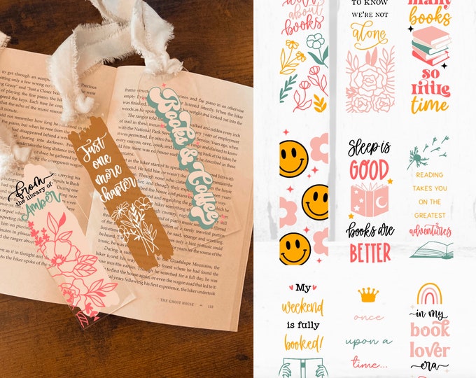 Pastel Smiles and Daisies Bookmark, Acrylic Bookmark, Gifts for Book ...