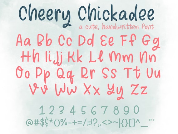 Cute Handwriting Fonts For Girls