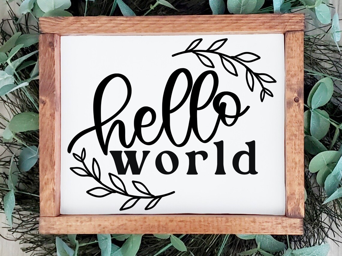 Baby Announcement Svg Baby Stat Sign Svg Hello World Svg - Etsy UK