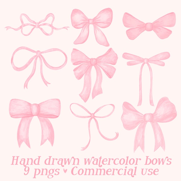 Coquette Pink Bow - Etsy