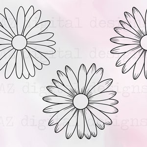 Daisy Svg Bundle | Daisy Layered Svg | Daisy Monogram | Circle Monogram ...