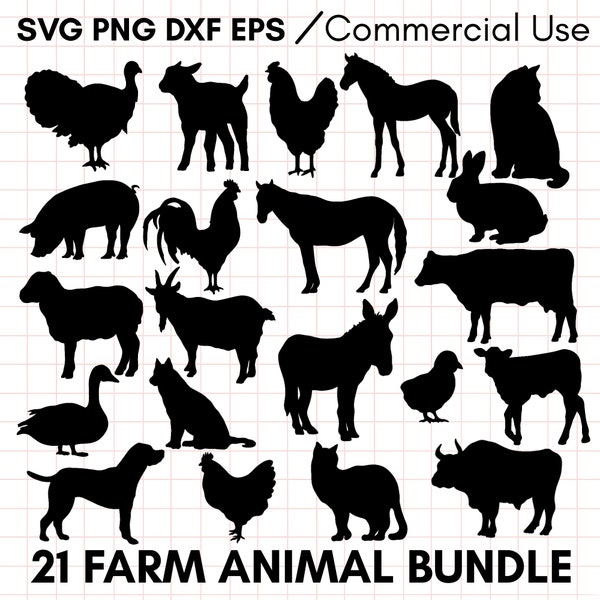 Animals Livestock Svg - Etsy UK