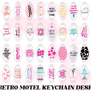 Motel Keychain Svg Design Bundle, Motel Keychain Png, Keychain Svg ...