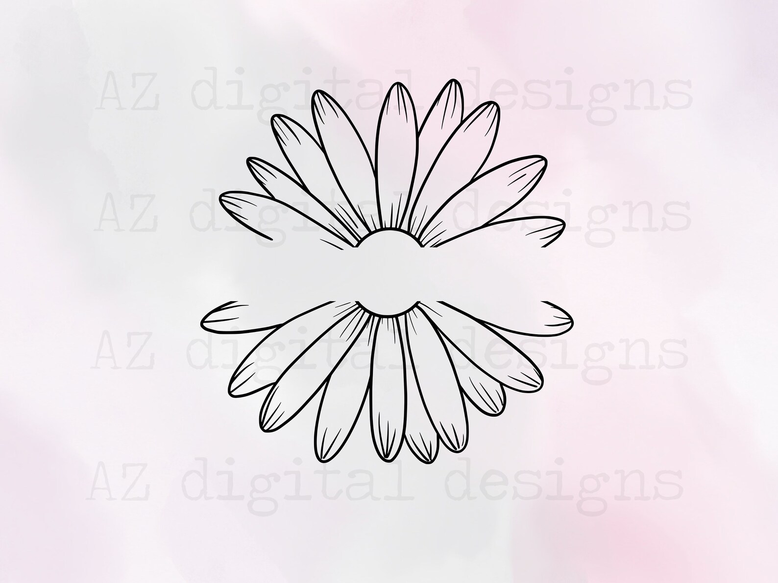 Daisy Svg Bundle | Daisy Layered Svg | Daisy Monogram | Circle Monogram ...