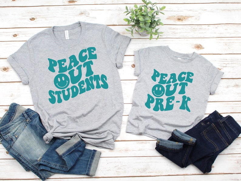 Peace Out School Svg Last Day of School Svg End of School - Etsy