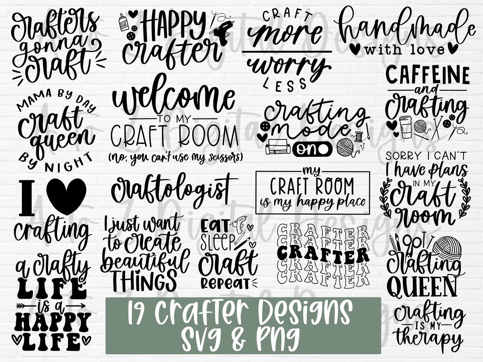 Crafting Svg Bundle Crafter Svg Crafty Svg Craft Svg | Etsy