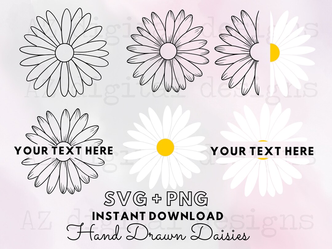 Daisy Svg Bundle | Daisy Layered Svg | Daisy Monogram | Circle Monogram ...