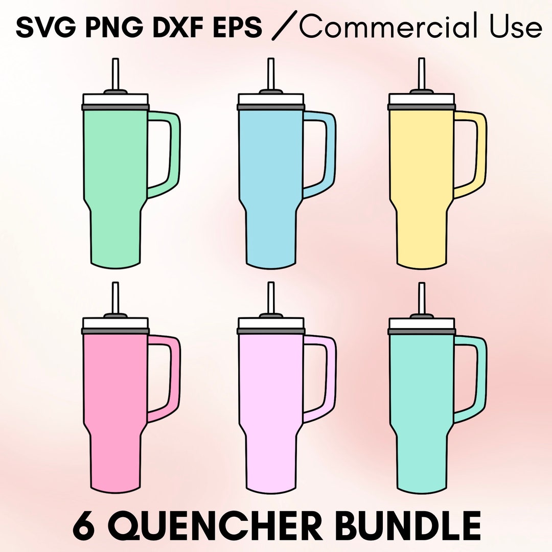Stanley Cup Inspired SVG Clipart, Quencher Cup Svg, Tumbler Svg ...