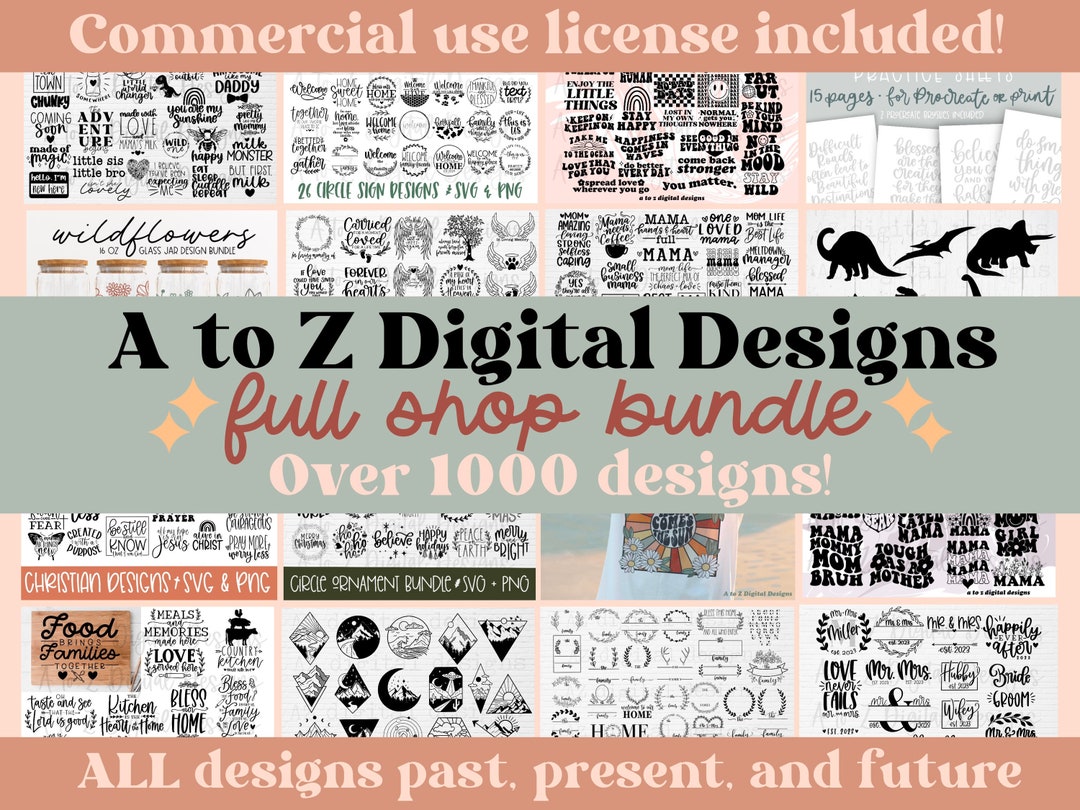 The Ultimate Design Bundle Full Shop Bundle Svg Files Svg - Etsy