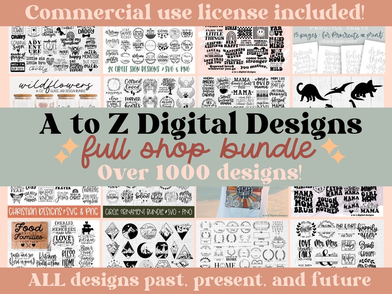 The Ultimate Design Bundle Full Shop Bundle Svg Files Svg - Etsy