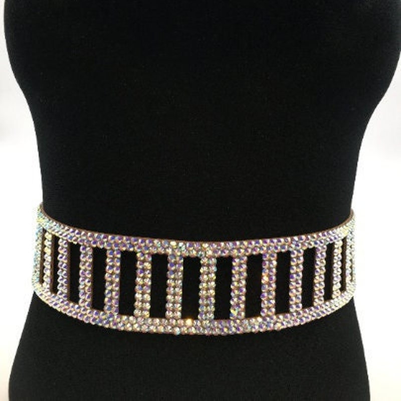 Rhinestone Belt - Etsy