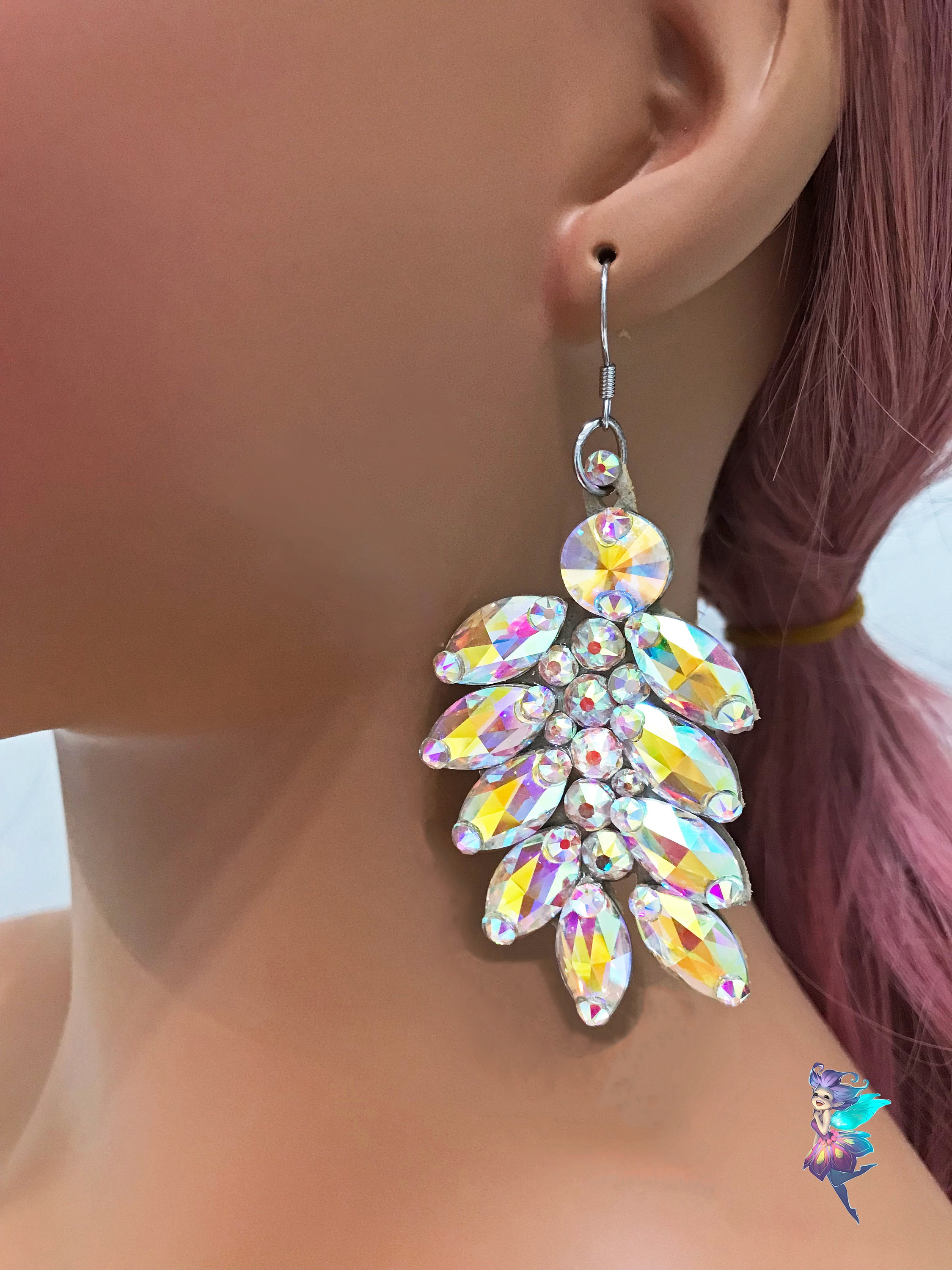 Dance Jewelry, Dance Earrings, Rhinestone Jewellery, Ballroom Jewelry ...