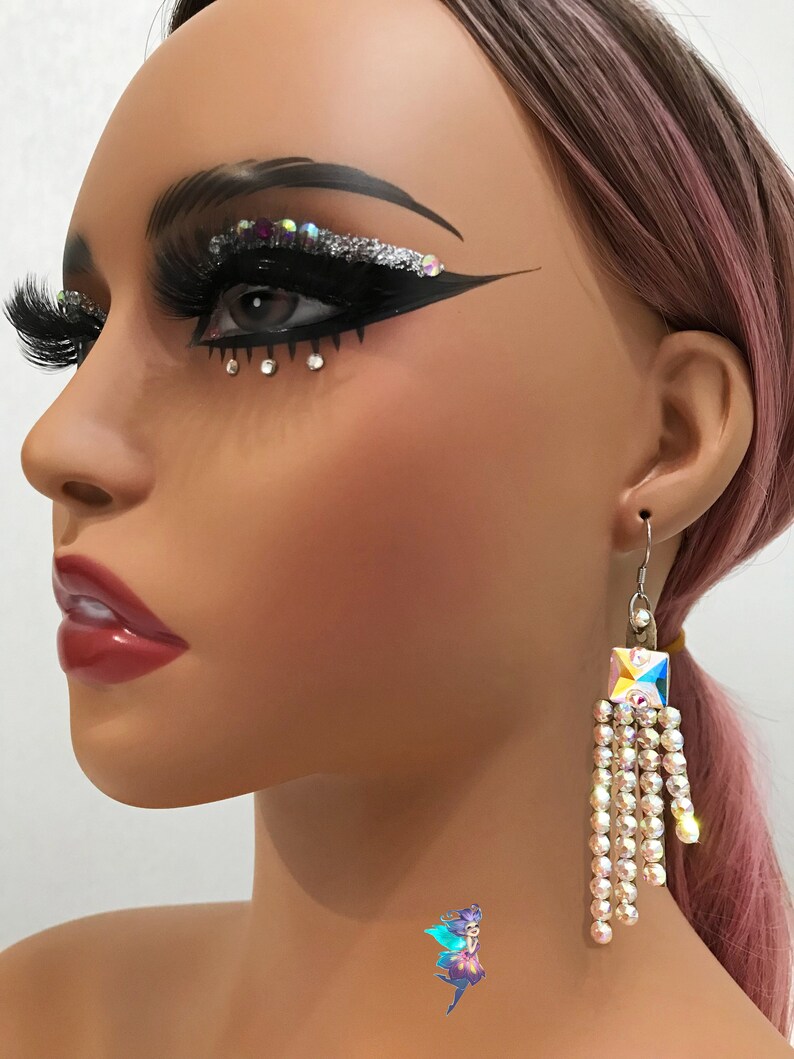 Dance Jewelry, Dance Earrings, Rhinestone Jewellery, Ballroom Jewelry ...