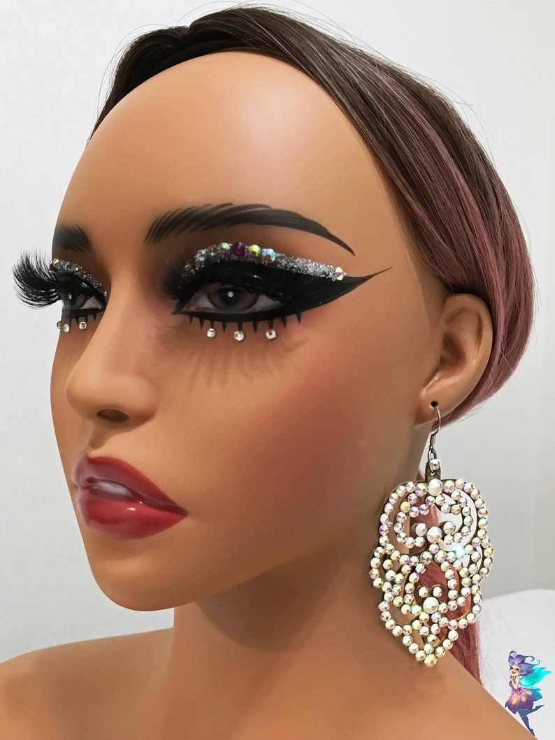 Dance Jewelry, Dance Earrings, Rhinestone Jewellery, Ballroom Jewelry ...