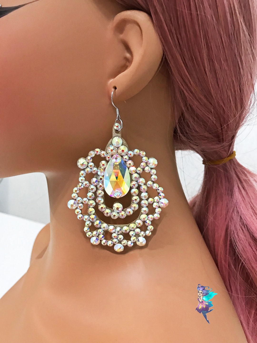 Dance Jewelry, Dance Earrings, Rhinestone Jewellery, Ballroom Jewelry ...