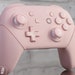 Custom Nintendo Switch Pro Controller in Sakura Pink With White Buttons ...
