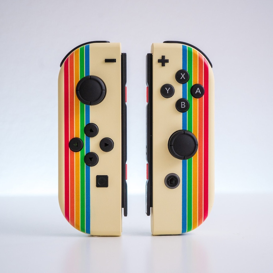 Custom Joy-cons “80s Vibes” Old School Retro Gaming Mod - Nintendo ...