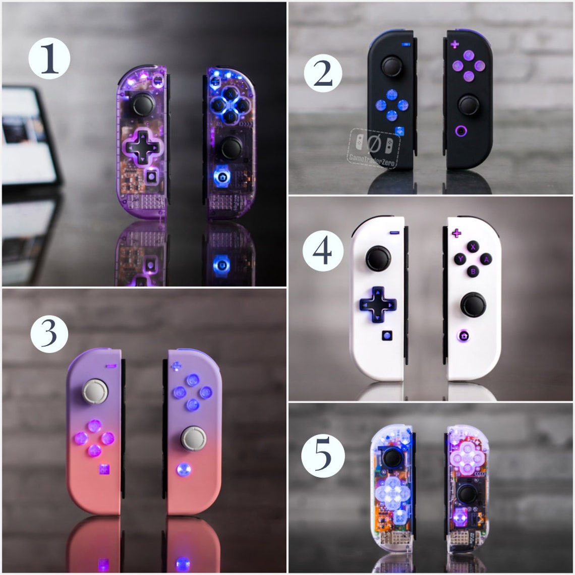 Custom Joy-con LED Modding Send Your Own Controllers for - Etsy