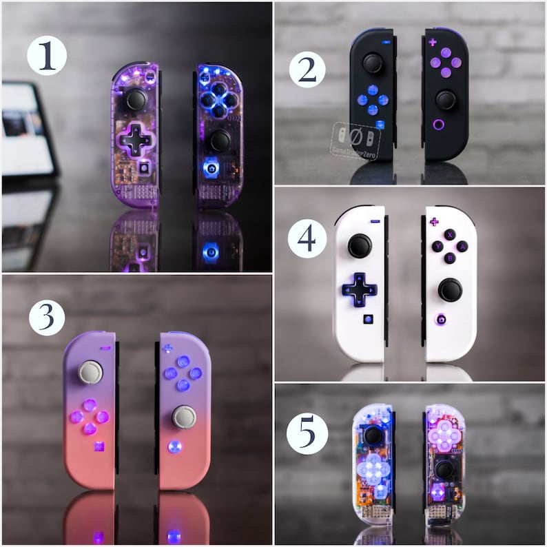 Custom Joy-con LED Modding Send Your Own Controllers for - Etsy