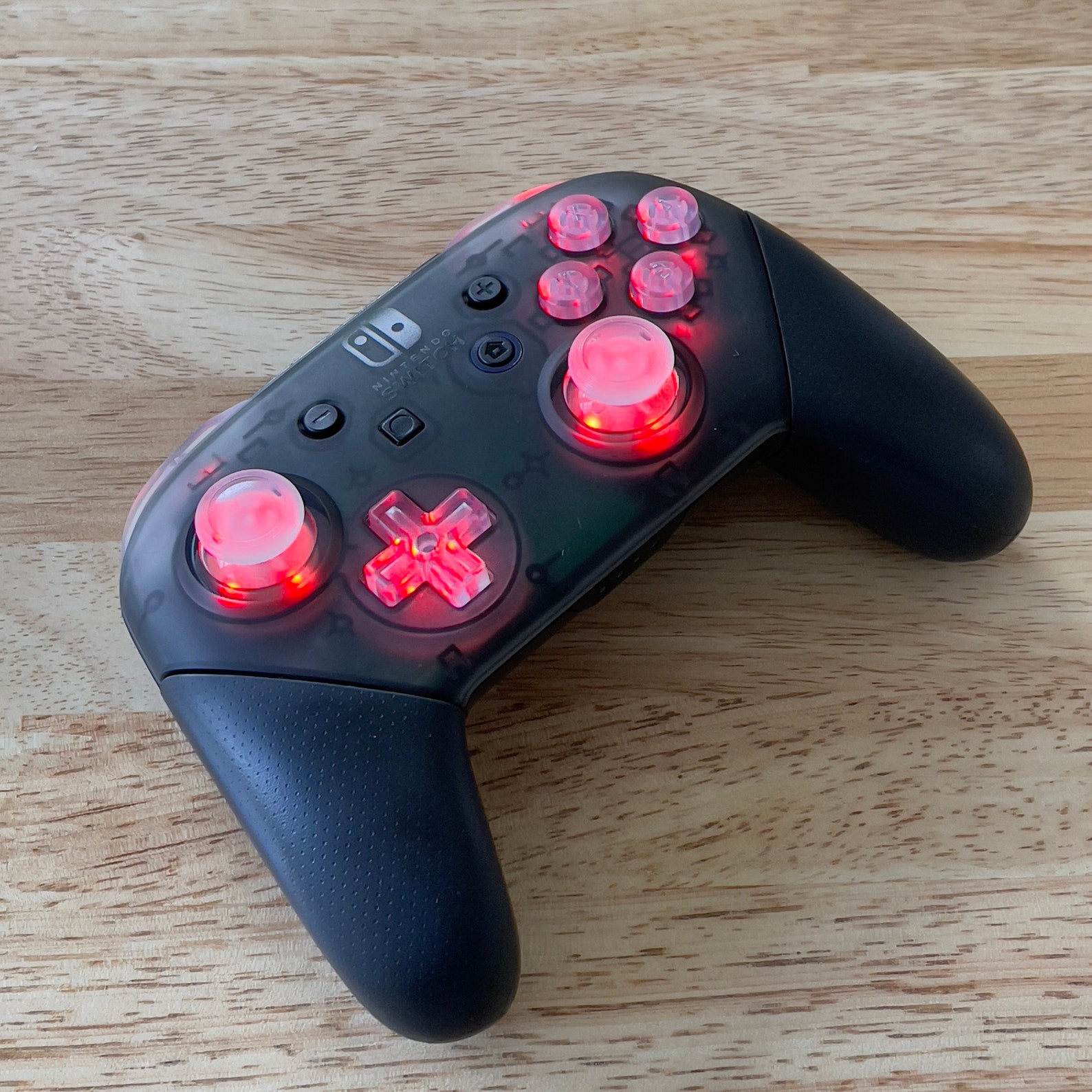 CUSTOM Pro Controller Nintendo SWITCH Black LED Mod Backlight - Etsy Canada