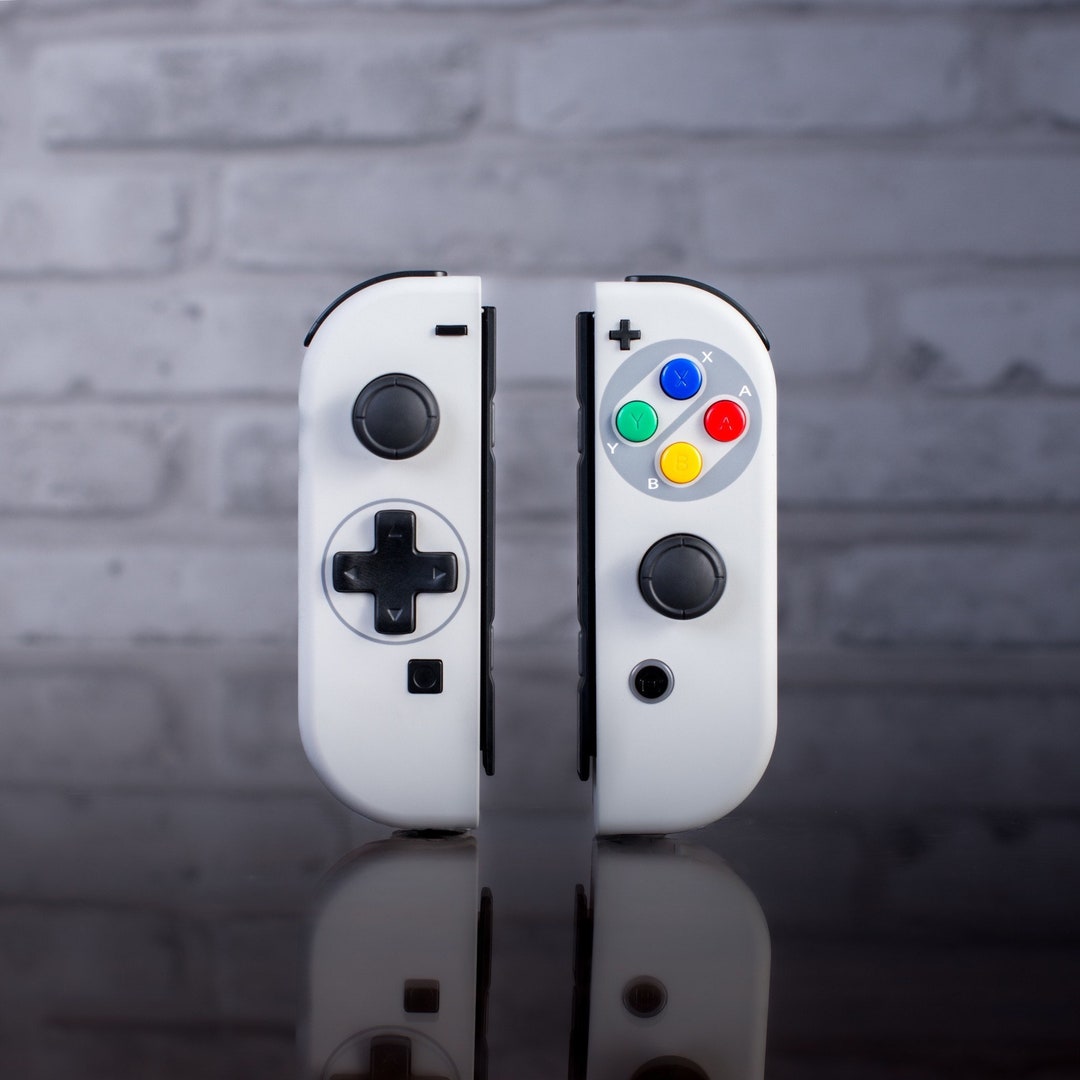 Custom Nintendo Switch Joy-con Controllers Retro SNES EU Super Famicom ...