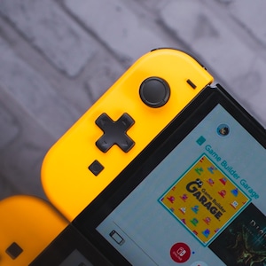 Custom Joy-con Controllers “N64 Yellow” Joycons With SNES Buttons D-pad ...