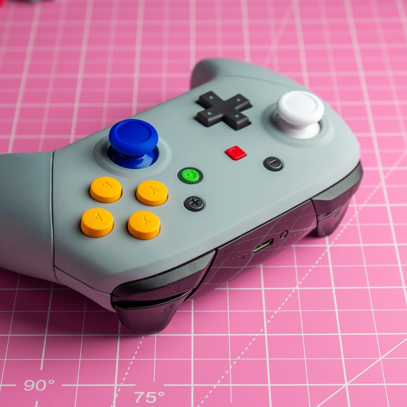 Nintendo Switch Pro Controller Grey N64 Style Retro Customized - Etsy