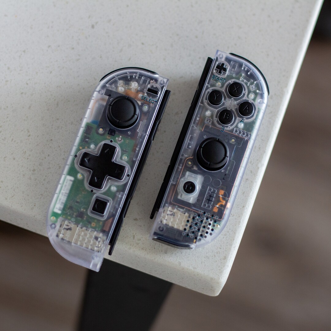 Custom Joy-cons Clear “game Boy Pocket” Mod - Nintendo Switch Retro Gaming Controllers - Etsy