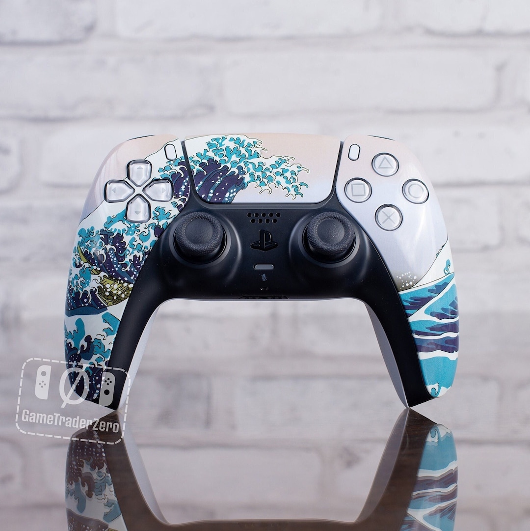 PS5 Controller Mod “great Wave off Kanagawa” Custom Wireless Controller ...