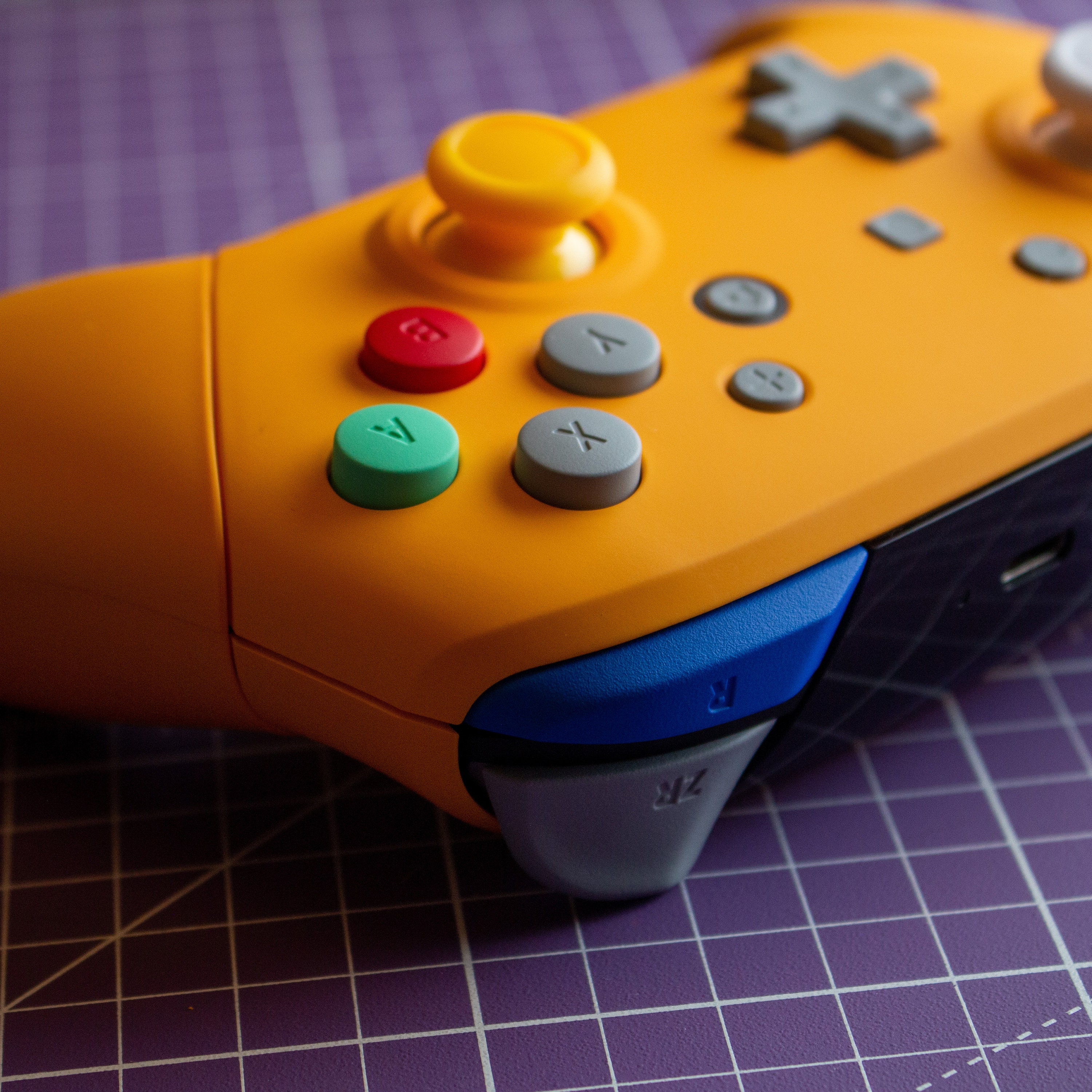Nintendo Switch Pro Controller Mod Orange-ish Yellow Gamecube - Etsy