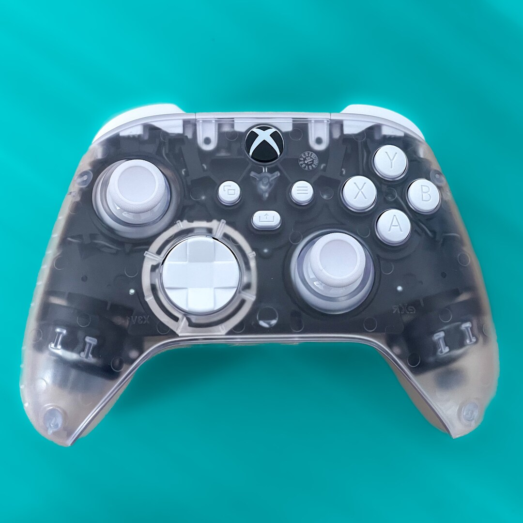 Xbox Controller Mod Clear With White Buttons Custom Microsoft - Etsy