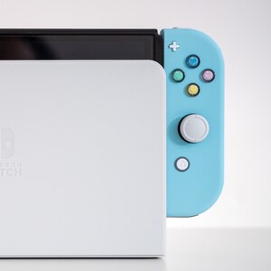 Pastel Blue Joy-cons Mod With Pastel Hearts Buttons Nintendo Switch ...