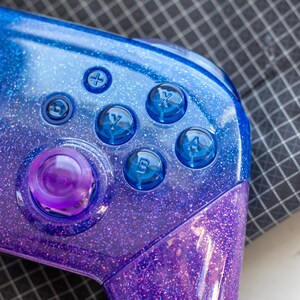 Cosmic Glitter Pro Controller Holographic Custom Nintendo Switch Gaming ...