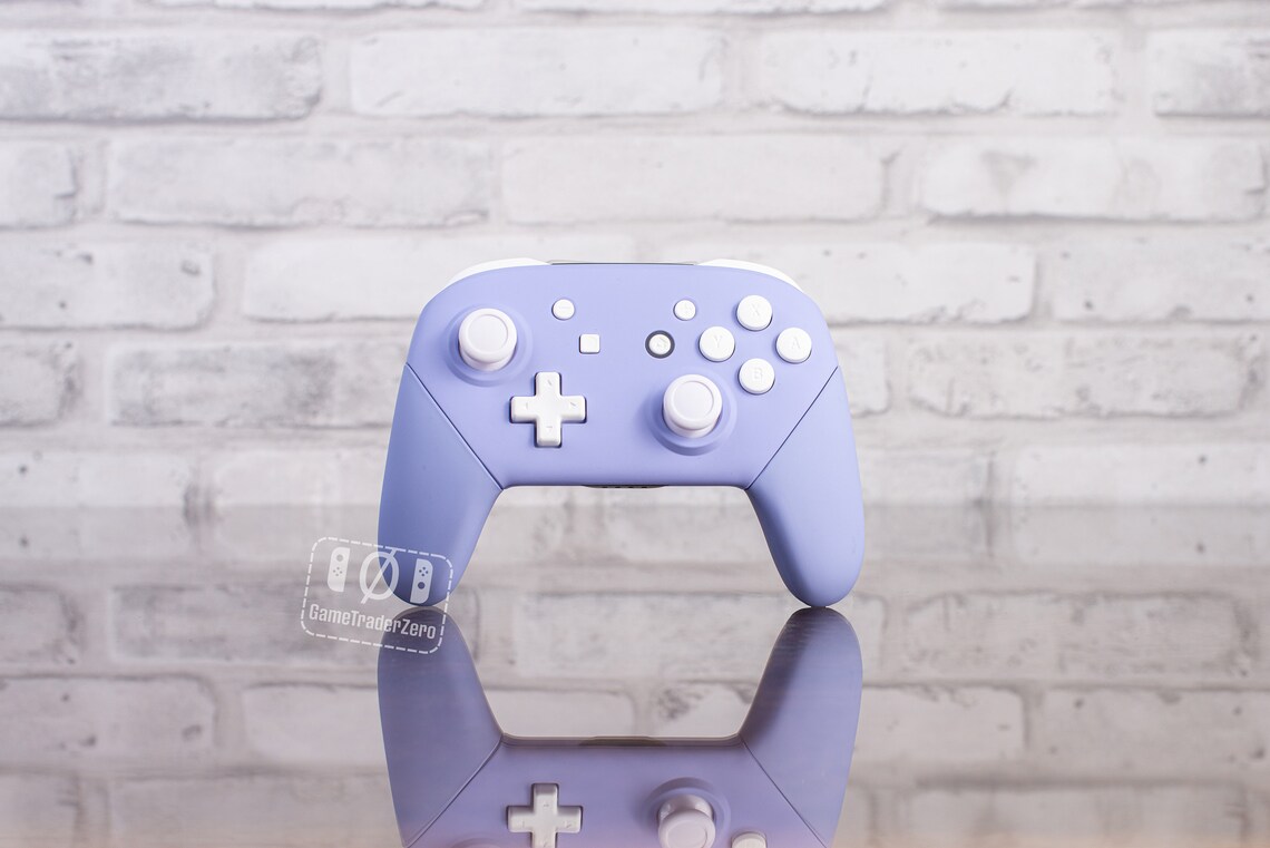 Custom Nintendo Switch Pro Controller Pastel Purple With White Buttons ...