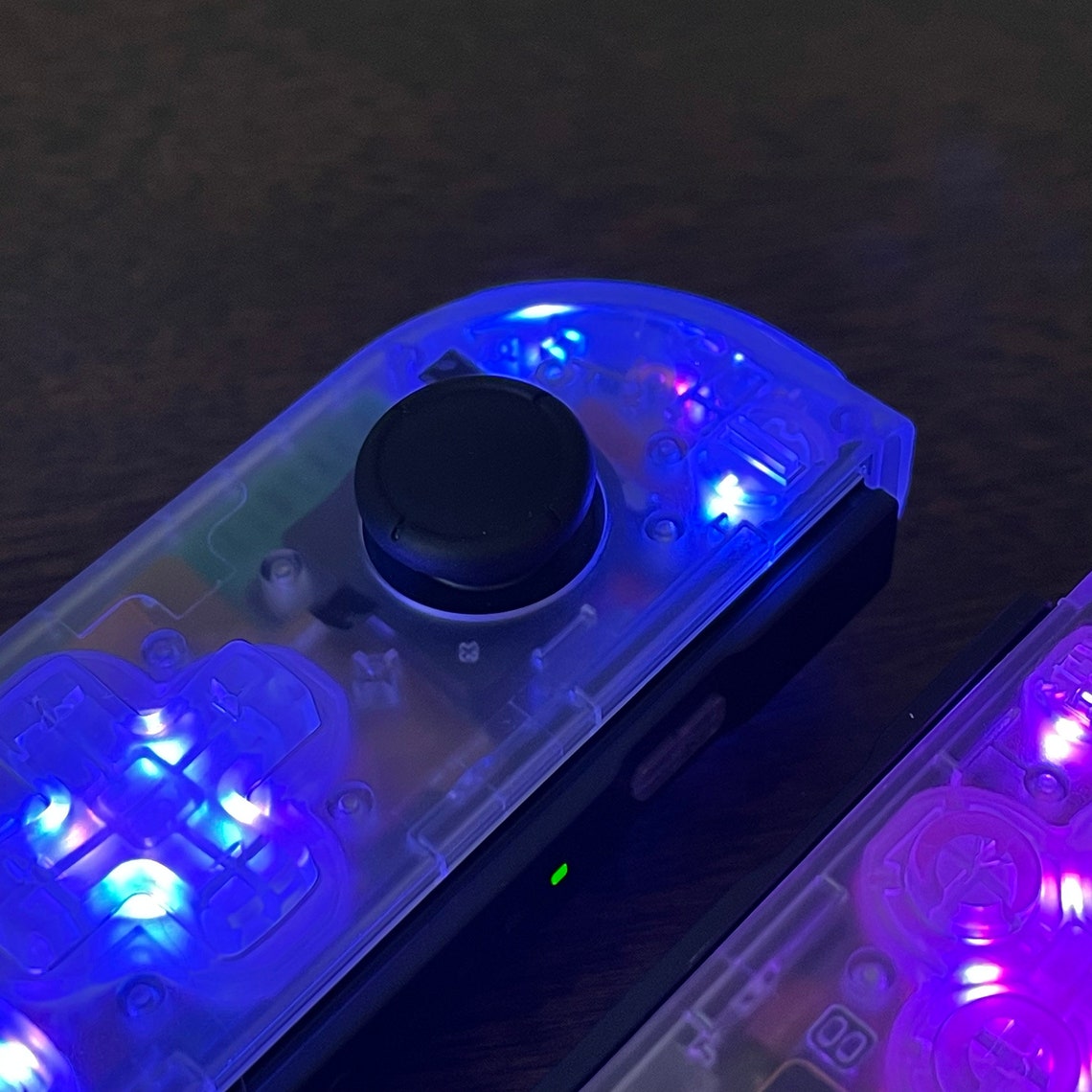 Custom Joy-con Controllers Clear LED MOD Clear Backlit - Etsy UK