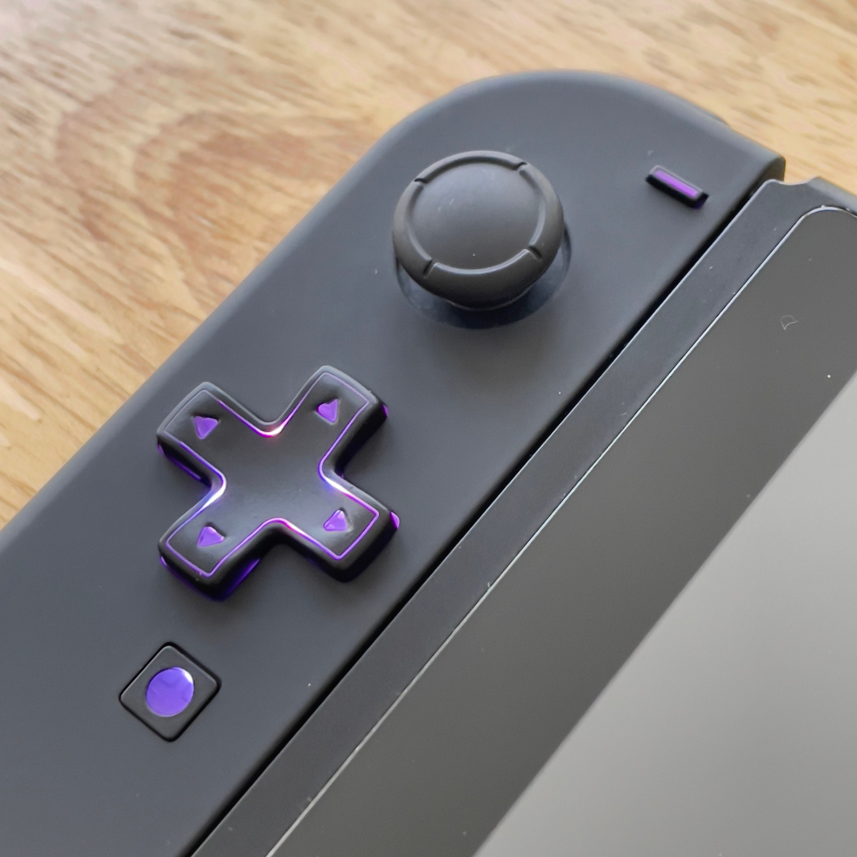 Joy-con LED Mod Black With Black Backlit Buttons and D-pad | Etsy