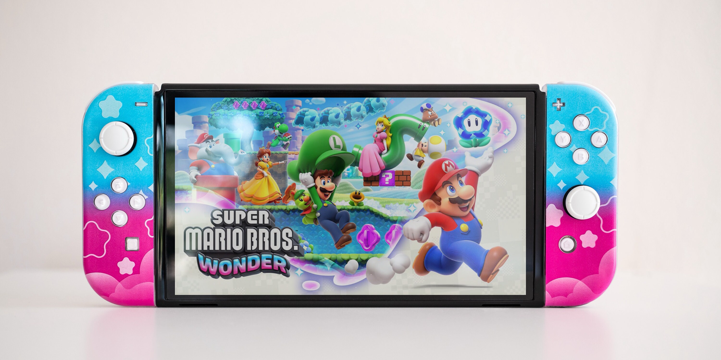 Super Mario Bros. Wonder Joy cons Premium Edition Nintendo Switch Custom Controllers Etsy