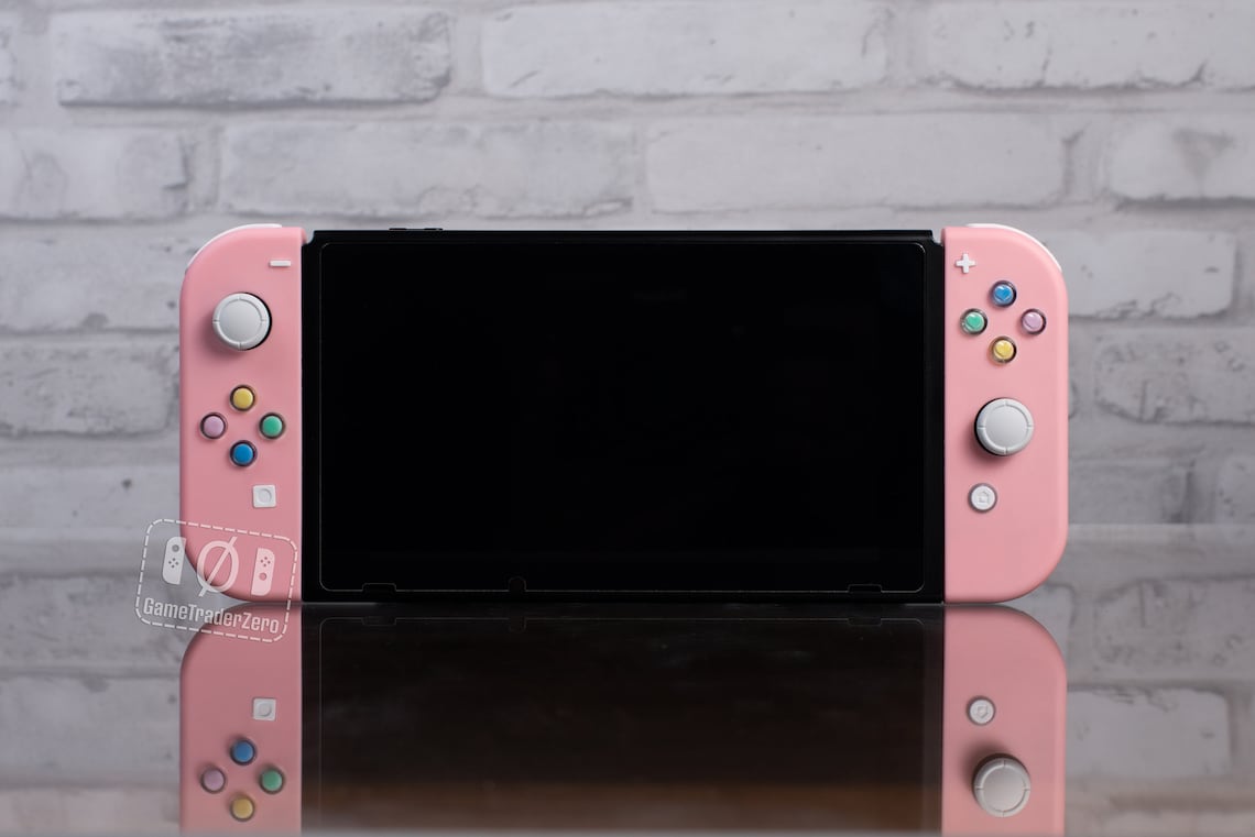 Pink Joy-cons Mod With Pastel Hearts Buttons Nintendo Switch - Etsy