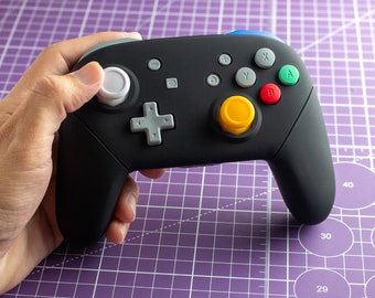Nintendo Switch Pro Controller Mod Gamecube Retro Style Customized ...