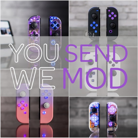 Custom Joy-con LED Modding Send Your Own Controllers for - Etsy