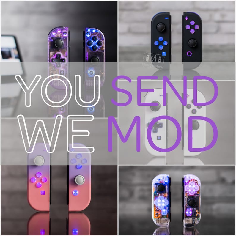 Custom Joy-con LED Modding - Send Your Own Controllers for ...