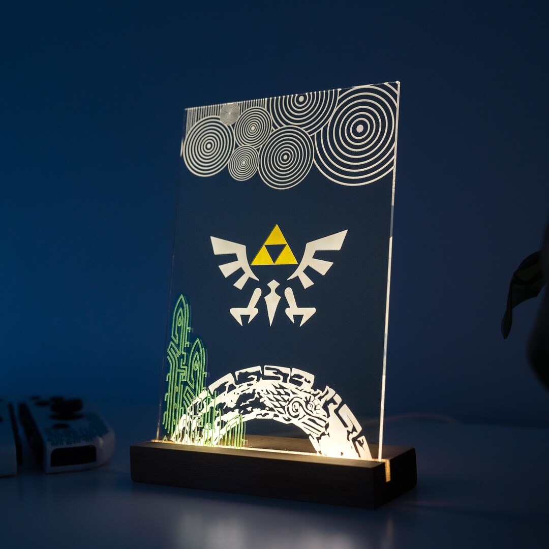 TOTK Acrylic LED Decorative Gaming Stand the Legend of Zelda: Tears of ...