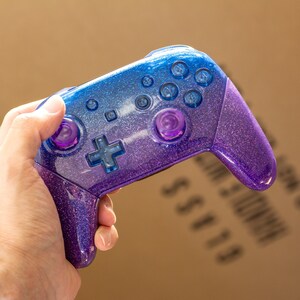 Cosmic Glitter Pro Controller Holographic Custom Nintendo Switch Gaming ...