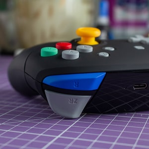 Nintendo Switch Pro Controller Mod Black Gamecube Retro Style ...
